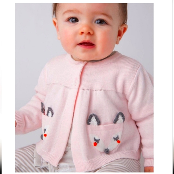 Angel Dear | Shirts & Tops | Angel Dear Baby Girl Cardigan Sweater Pink ...